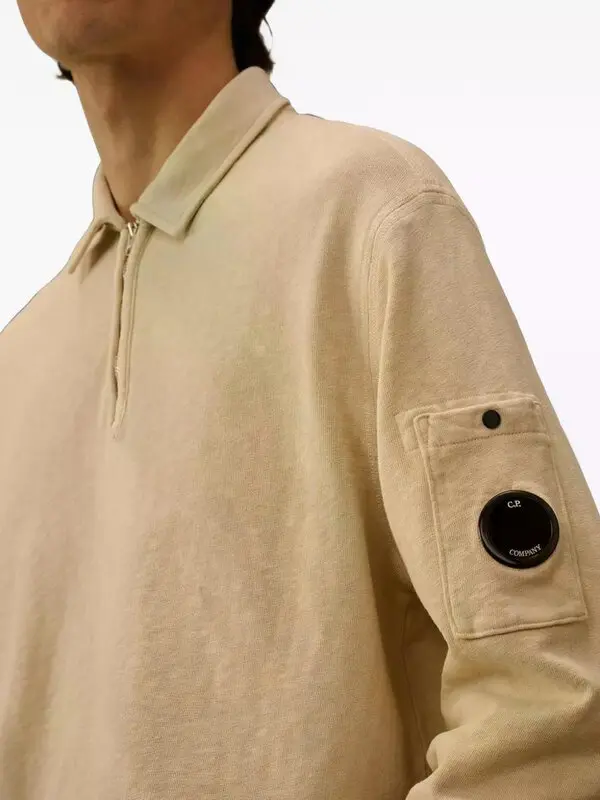 C.P. COMPANY Lens-detail Quarter-zip Sweatshirt