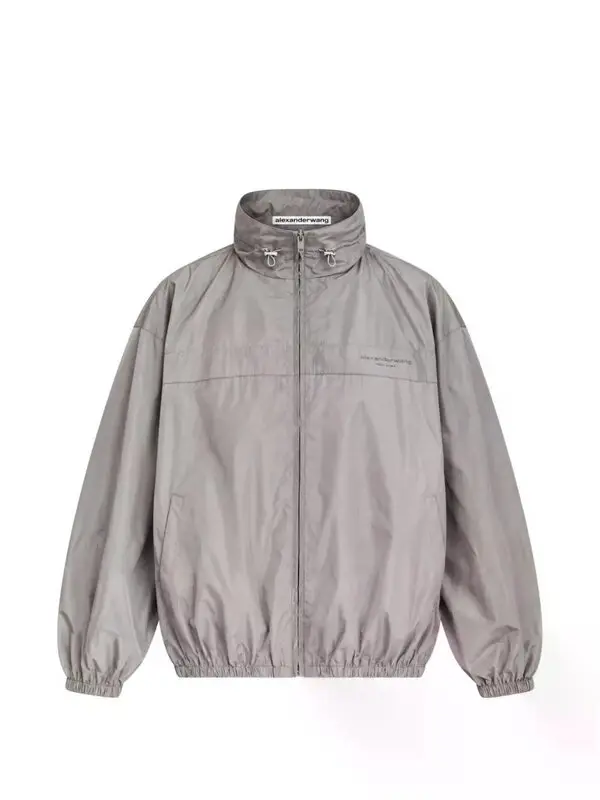 Alexander Wang Oversized Track Jacket With Gathered Collar