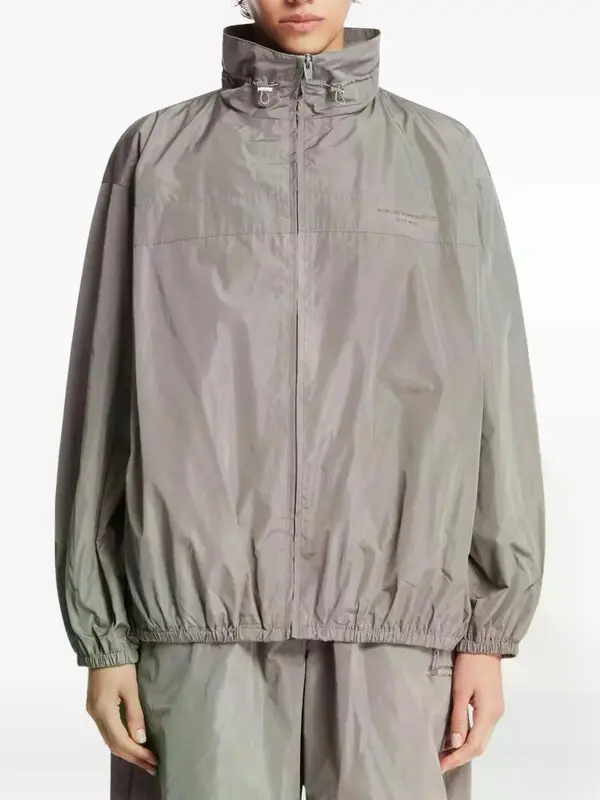 Alexander Wang Oversized Track Jacket With Gathered Collar