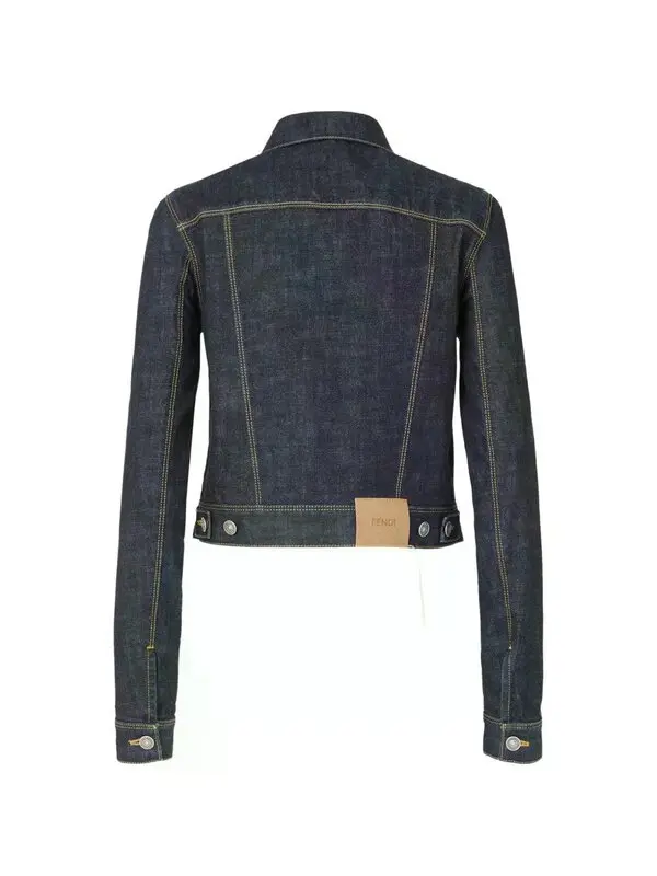 Fendi Logo-patch Denim Jacket