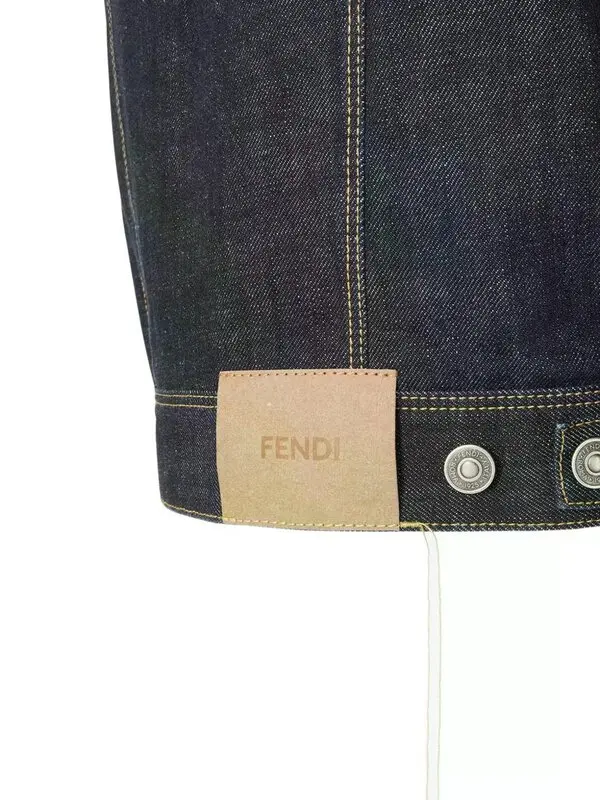 Fendi Logo-patch Denim Jacket