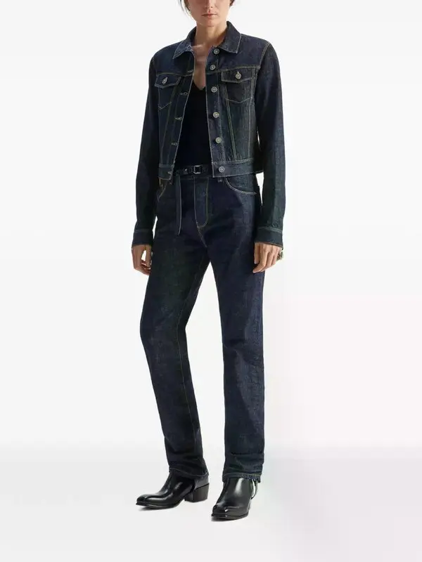 Fendi Logo-patch Denim Jacket