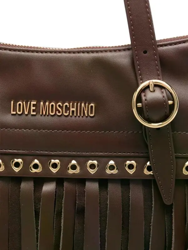 Moschino Fringe-detail Leather Tote Bag