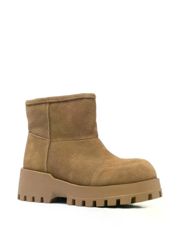 SERGIO MORETTI FIRENZE Suede Chunky-sole Ankle Boots