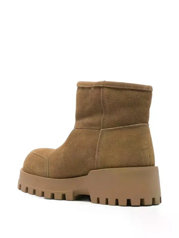 SERGIO MORETTI FIRENZE Suede Chunky-sole Ankle Boots