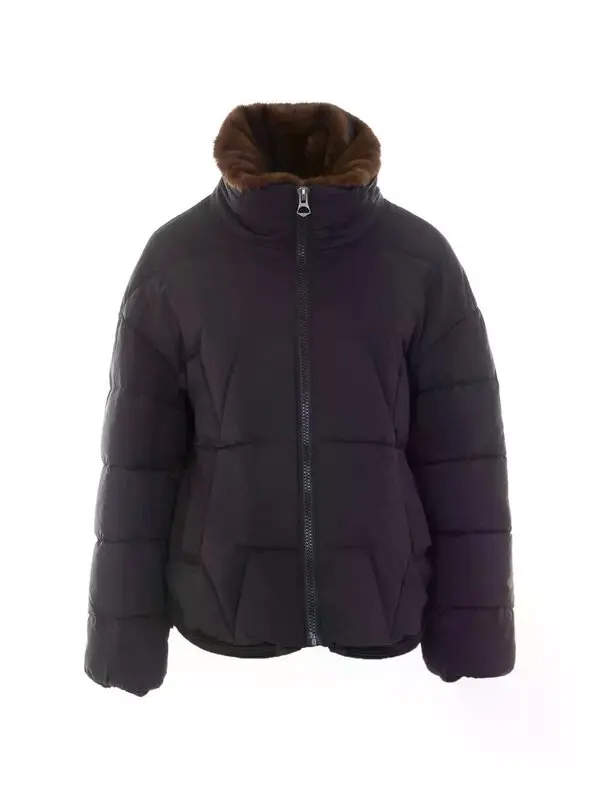 VEGANCODE Padded Faux-fur-trim Jacket