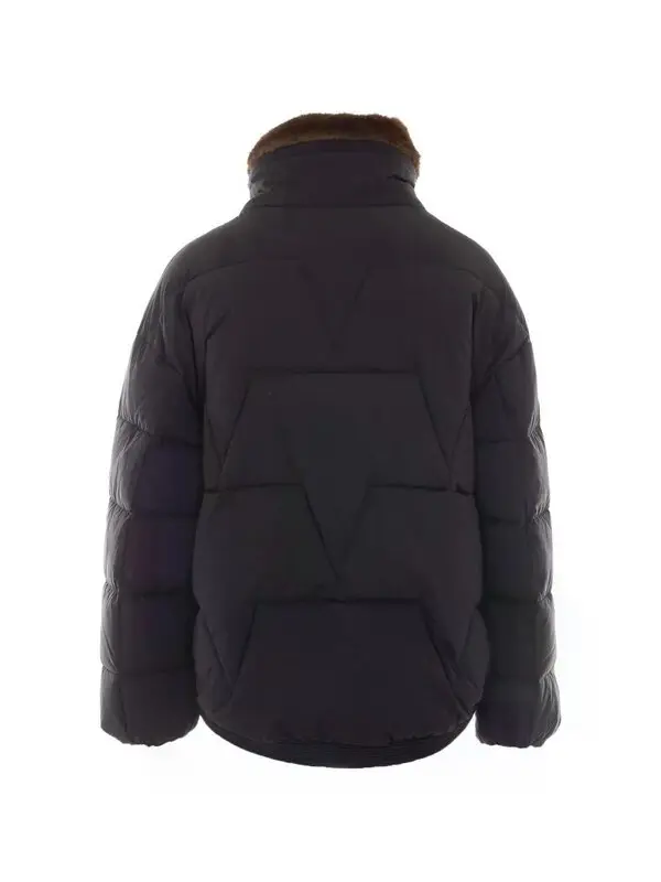 VEGANCODE Padded Faux-fur-trim Jacket