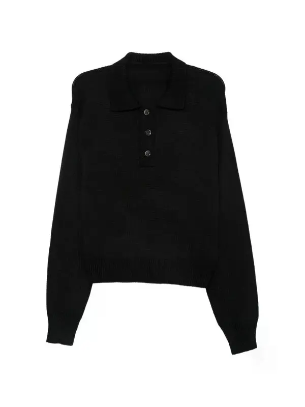 NINE:INTHE:MORNING Oscar Collared Button-up Sweater