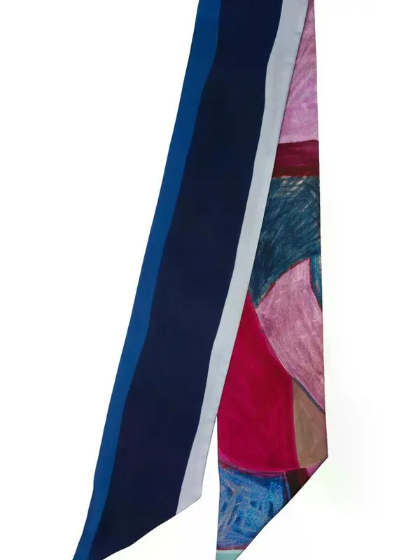 ELIZABETTA Lia Silk Scarf - Blue