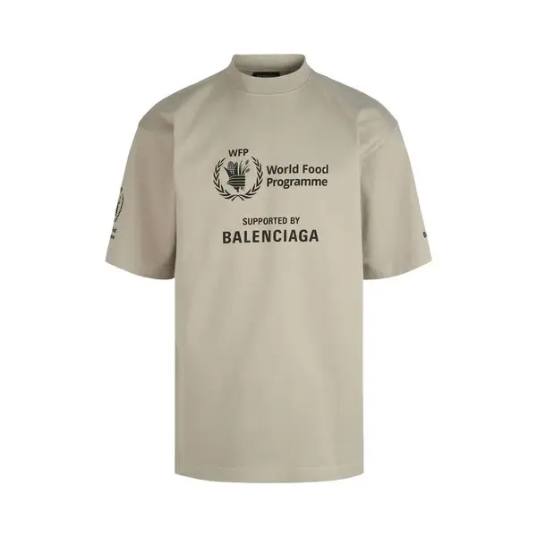 Balenciaga World Food Programme Medium Fit T-shirt 'dust Black