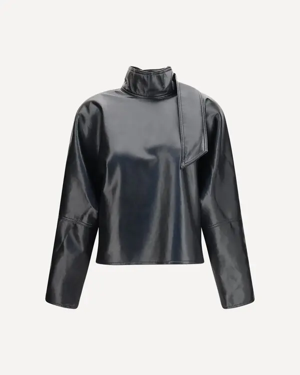 AGOLDE Kembra Recycled Leather Top