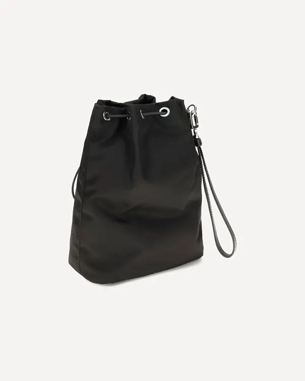 Prada Re-nylon And Saffiano Leather Bucket Bag