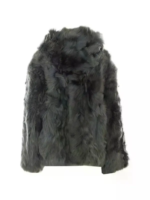 YVES SALOMON Hooded Shearling Jacket