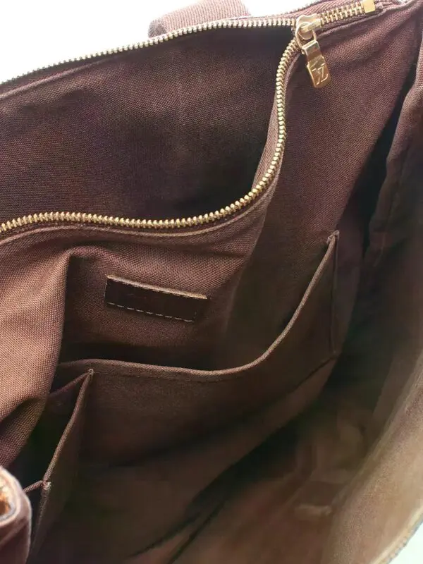 LOUIS VUITTON 2008 Damier Ebene Cabas Beaubourg Tote Bag