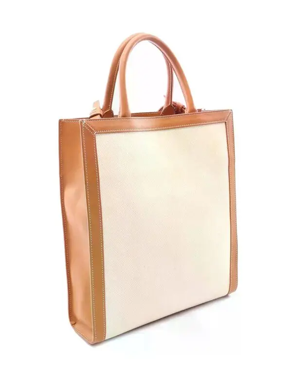 Celine 2010-2026 Small Canvas Vertical Cabas Satchel