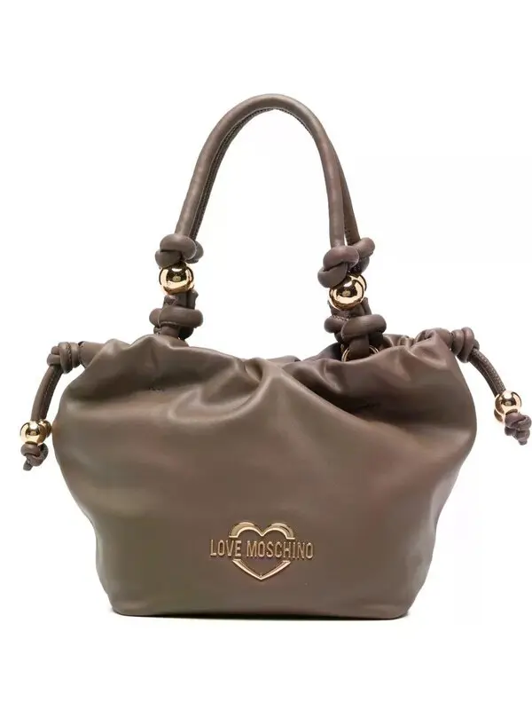 Moschino Bead-embellished Ruched Tote Bag