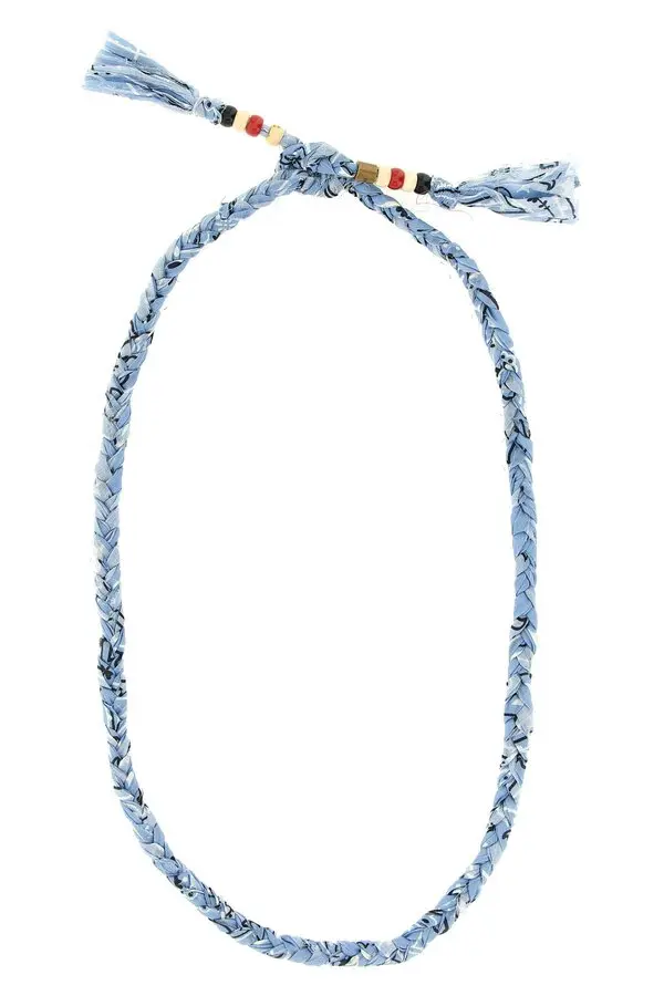 Alanui Bandana' Necklace - Light Blue