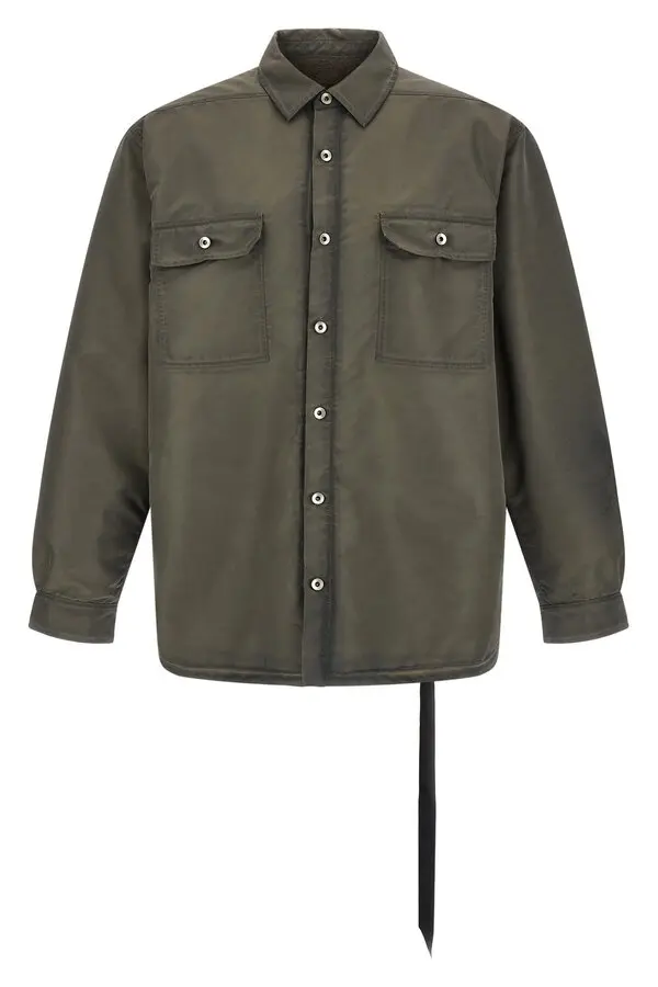 Rick Owens Jumbo Outershirt' Jacket - Gray