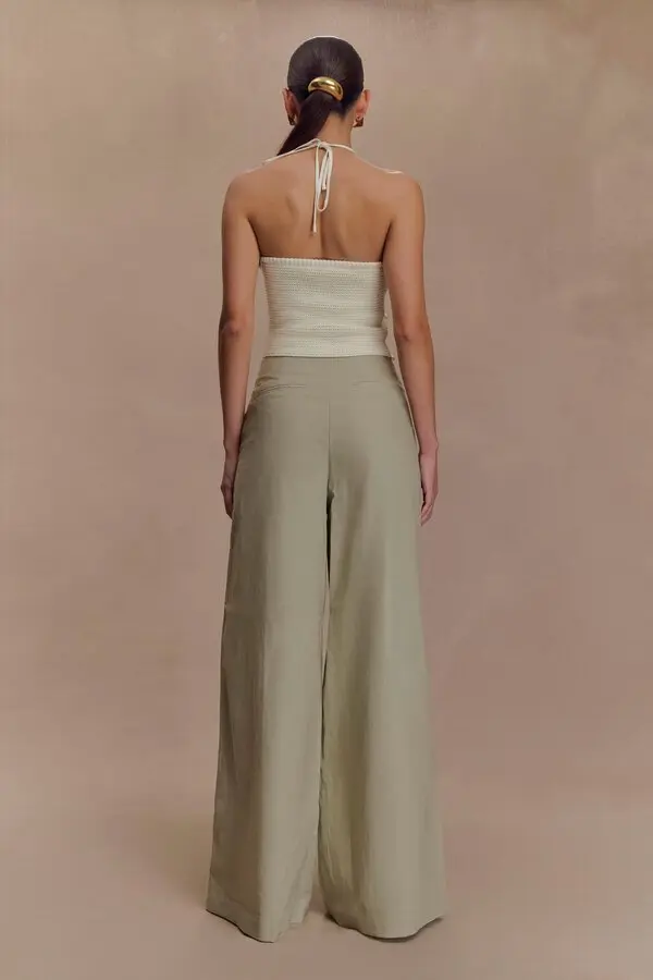 Meshki Brandi Linen Straight Leg Pant