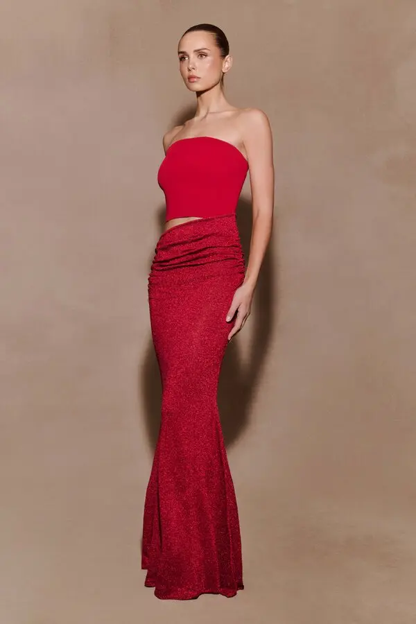 Meshki Jasiel Strapless Knit Maxi Dress