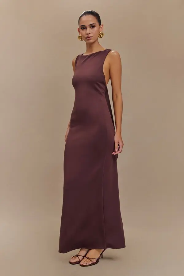 Meshki Catelyn Asymmetrical Scuba Jersey Midi Dress