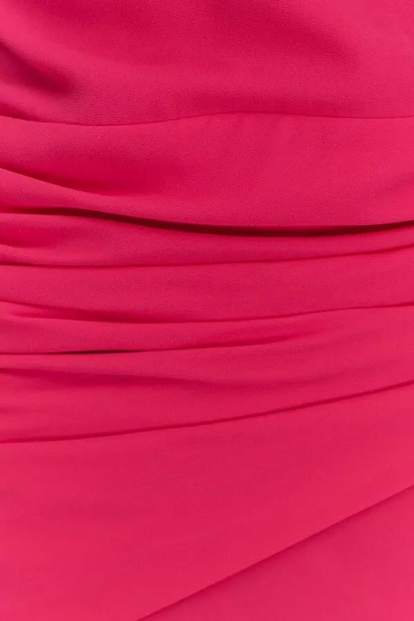 Meshki Giulia Chiffon Draped Mini Dress