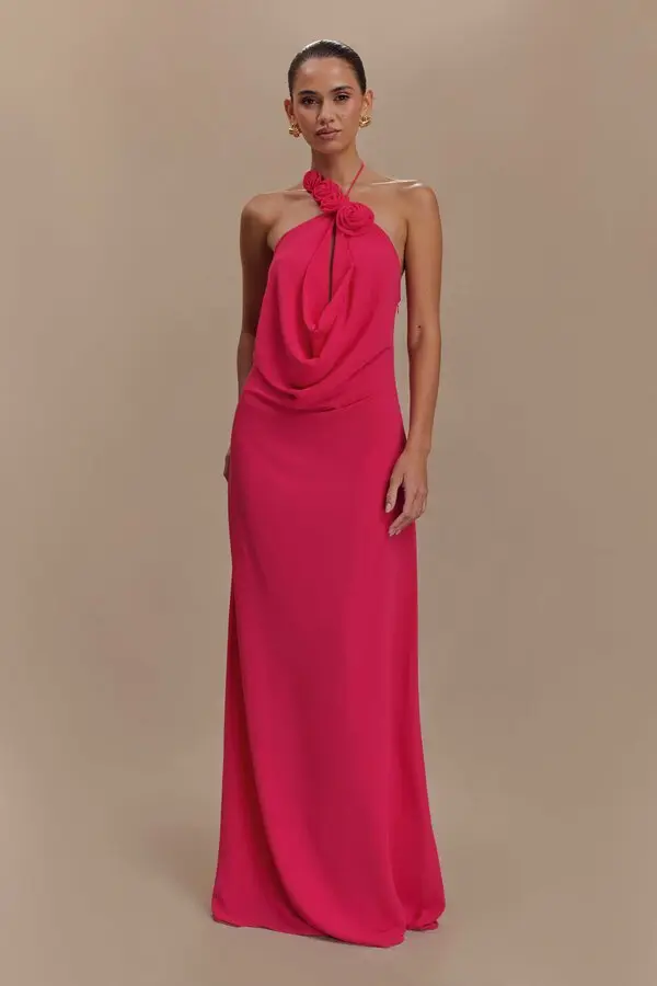 Meshki Rosalia Cowl Neck Maxi Dress