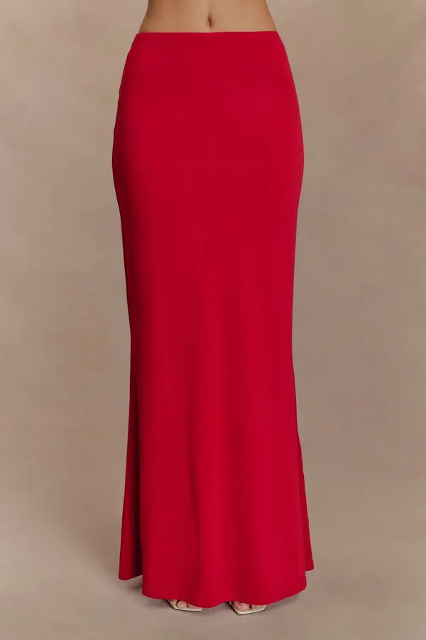 Meshki Bruna Slinky Fishtail Maxi Skirt