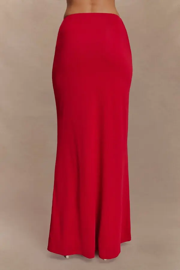 Meshki Bruna Slinky Fishtail Maxi Skirt