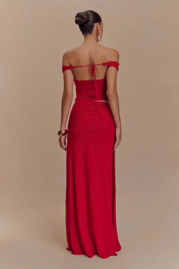 Meshki Arna Mesh Maxi Skirt