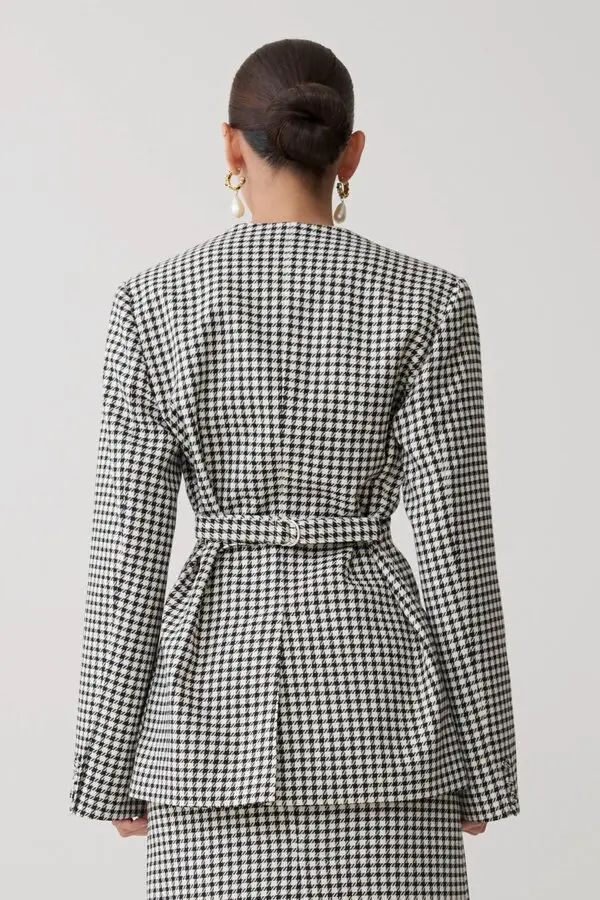 Meshki Darcie Drop Shoulder Suiting Blazer - Multi