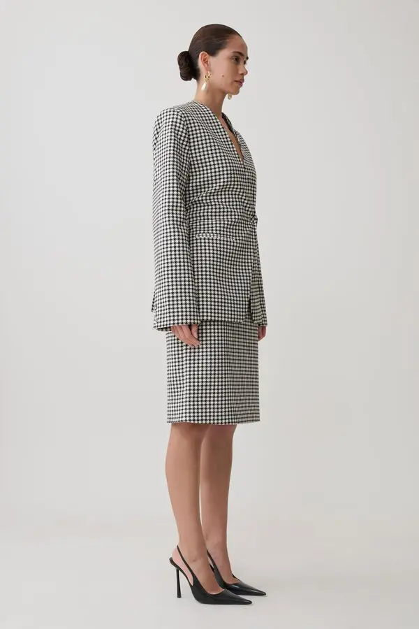 Meshki Darcie Drop Shoulder Suiting Blazer - Multi