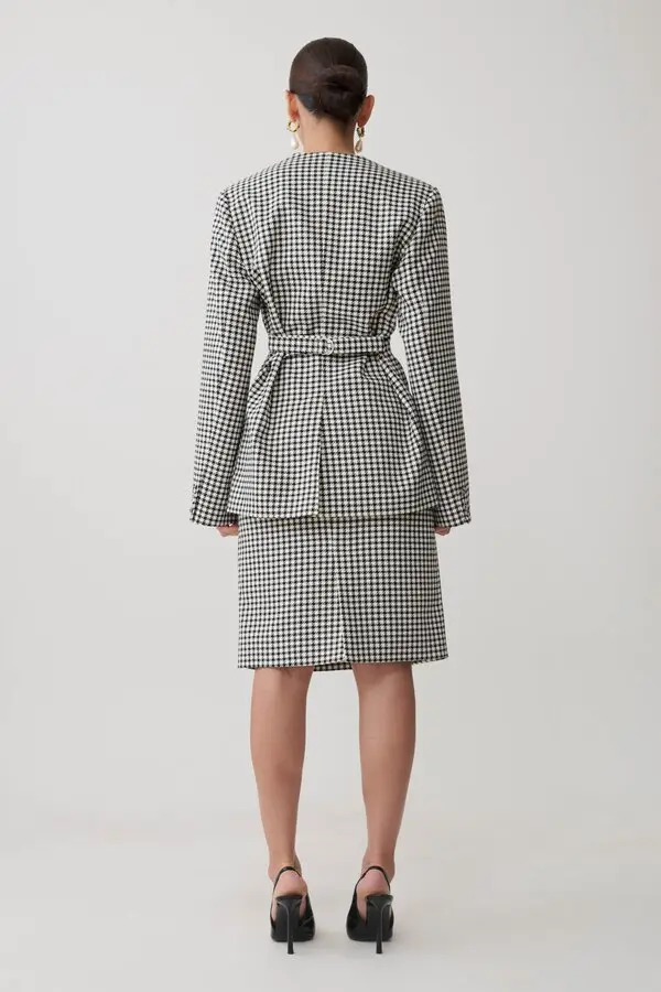 Meshki Amelie Tweed Midi Skirt