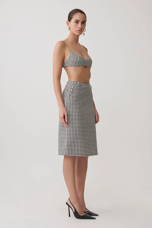 Meshki Amelie Tweed Midi Skirt
