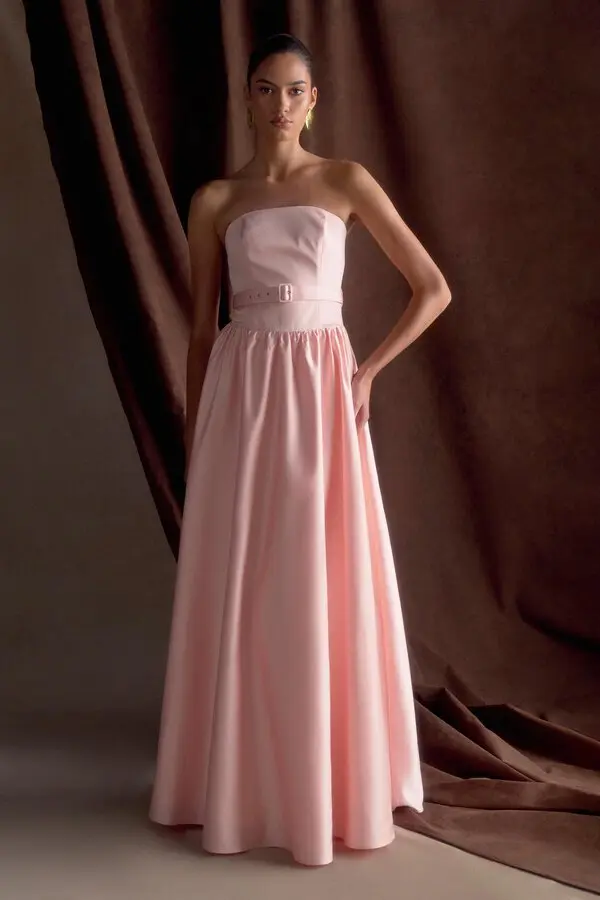 Meshki Florence Strapless Belted Maxi Dress