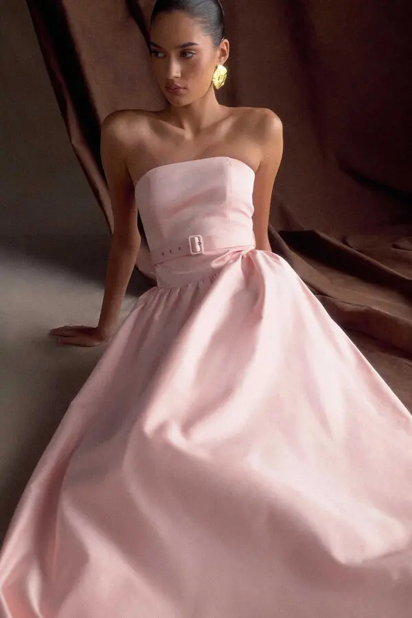 Meshki Florence Strapless Belted Maxi Dress