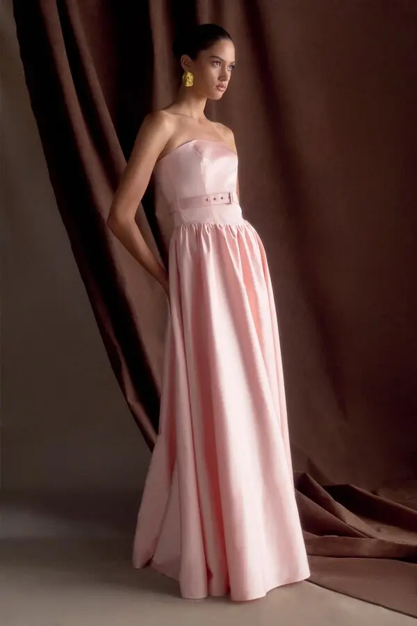 Meshki Florence Strapless Belted Maxi Dress