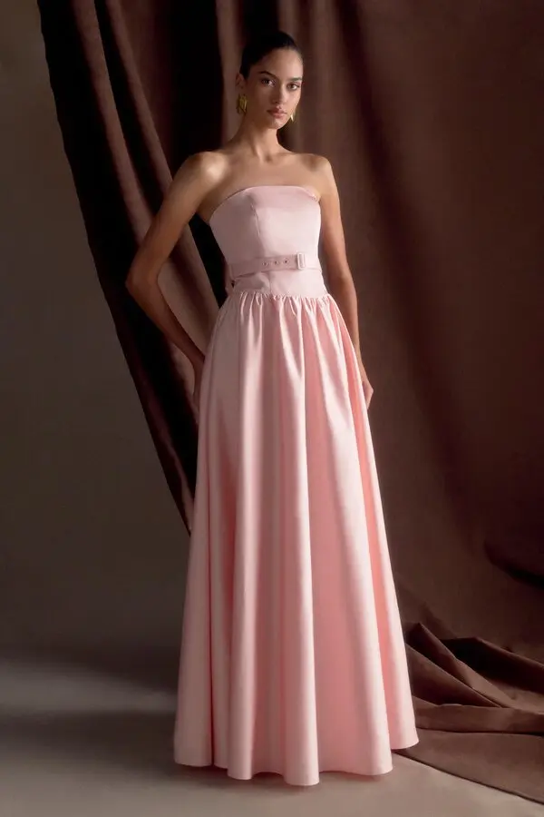 Meshki Florence Strapless Belted Maxi Dress