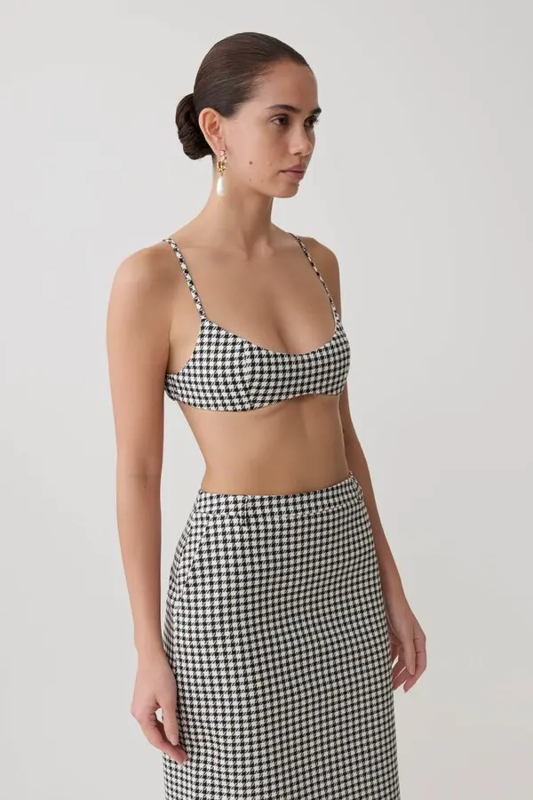 Meshki Amelie Tweed Bralette