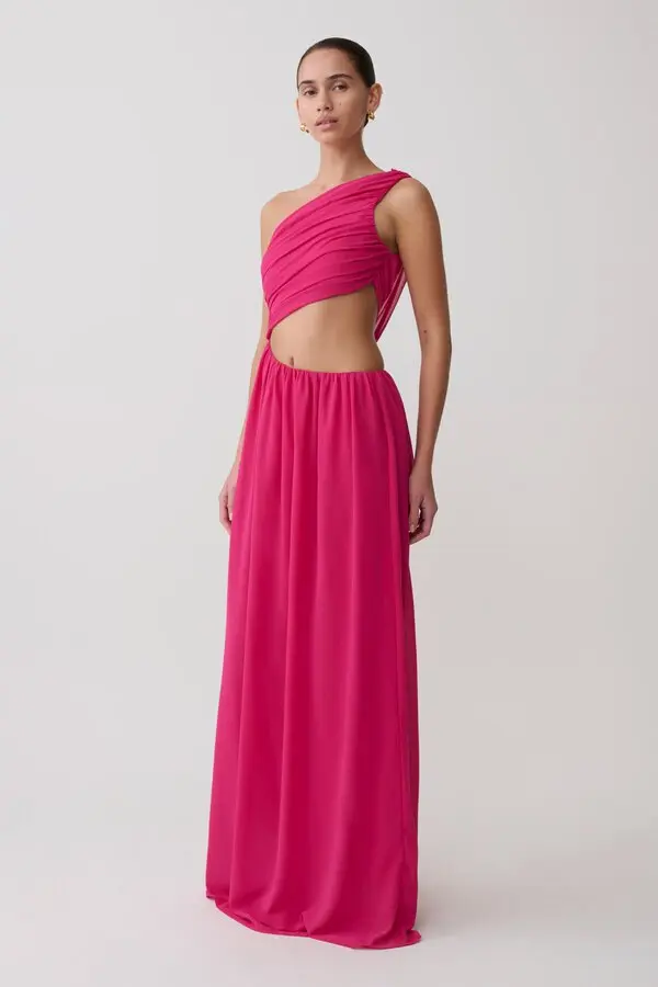 Meshki Aria Chiffon Cut Out Maxi Dress
