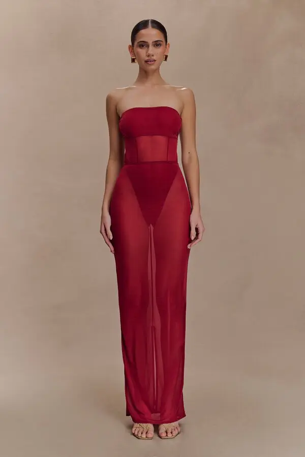 Meshki Aoife Mesh Maxi Skirt