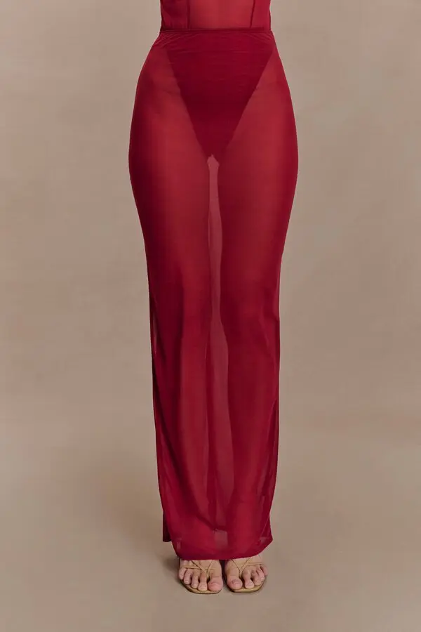 Meshki Aoife Mesh Maxi Skirt