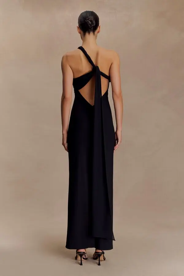 Meshki Philippa Knotted Crepe Maxi Dress