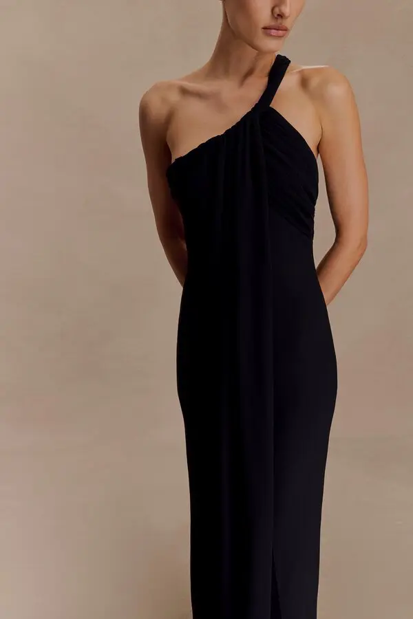 Meshki Philippa Knotted Crepe Maxi Dress