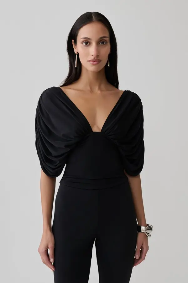 Meshki Aerin Gathered Bodice Top