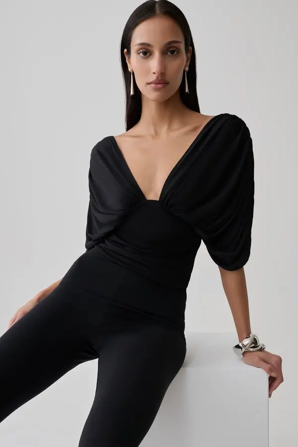 Meshki Aerin Gathered Bodice Top