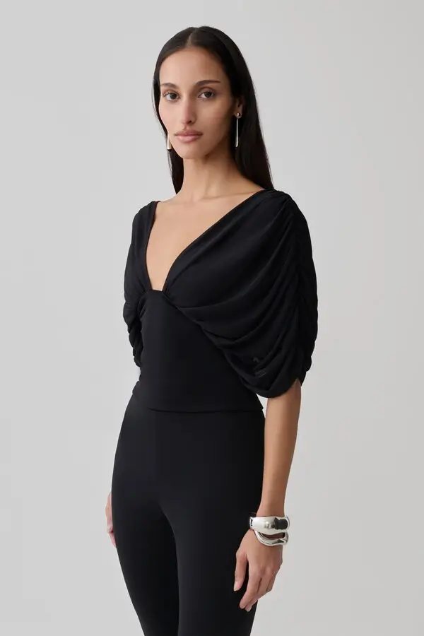 Meshki Aerin Gathered Bodice Top