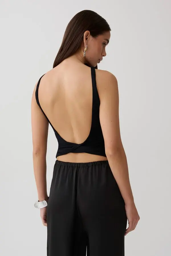 Meshki Yura Backless Twist Top