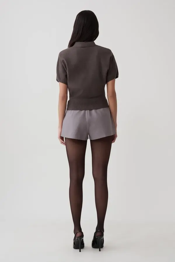 Meshki Shirin Knit Top With Shoulder Pads