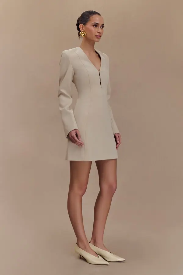 Meshki Arora Suiting Blazer Dress With Pleating